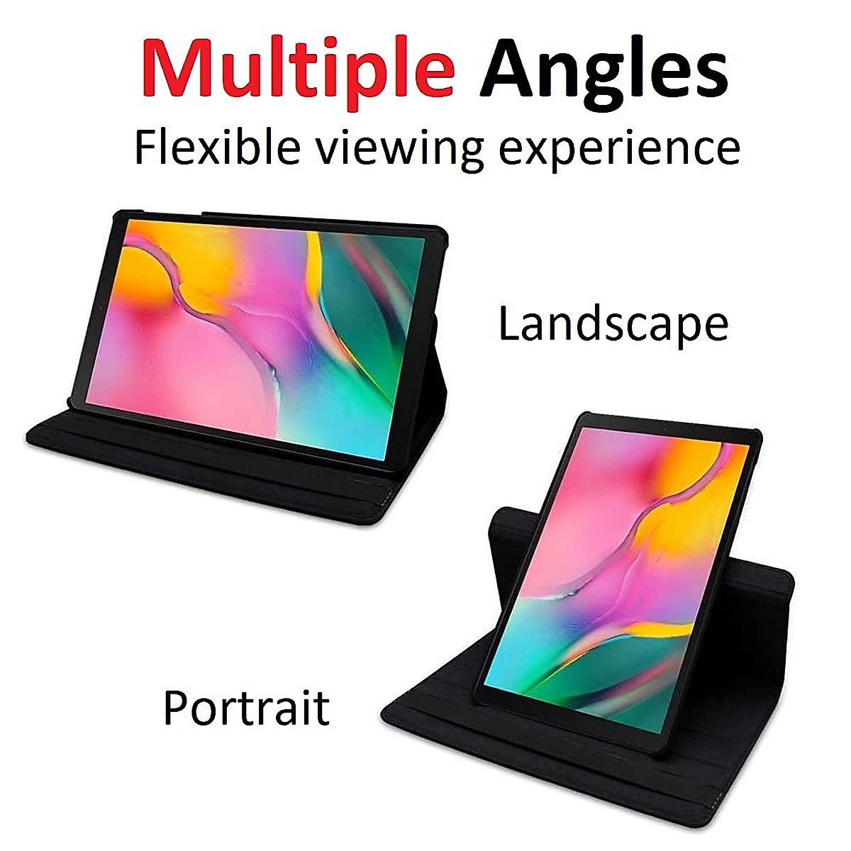 Vultic Rotating Case for Samsung Galaxy Tab A8 10.5 2022 [X200/X205/X207], 360 Degree Stand [Auto Sleep/Wake] Flip Leather Smart Tablet Cover (Purple)