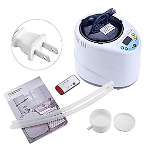 Ejoyous 2L Sauna Steamer Portable Sauna Steam Generator Home Spa Fumigation Machine Stainless Steel Therapy Steamer Pot with Remote Control for Body Relaxation(110V)
