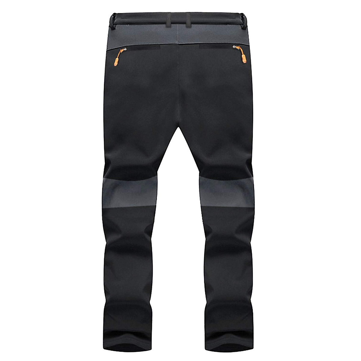 TACVASEN Men's Ski Pants Waterproof Pants Snow Pants Winter Pants Fleece Lined Work Pants Hiking Pants Mountain Climbing Pants Black