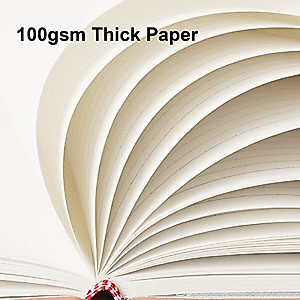 Compera Lined Journal Notebooks, 4 Pack, 176 Pages, 5.5 x 8.3, 100gsm Thick Paper, A5 Hardcover Notebooks with Pen Loop and Inner Pocket, for School Business Office College（Morandi colors）