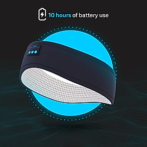 iJoy Sleep Band Bluetooth Headphones- Bluetooth Headband Headphones with Built in Controls and Slim Side Speakers- Bluetooth Sleep Headphones for Side Sleepers- Sleeping Headphones Wireless Bluetooth