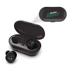 NHL San Jose Sharks True Wireless Earbuds, Team Color