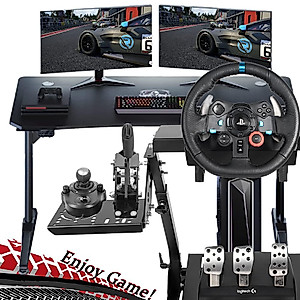 Supllueer Racing Shifter Mounting Bracket Fit for Our Steering Wheel Stand, Gear Lever Mount Accessorie with Mounting Bolts,Supports Simultaneous Installation of Shifter and Handbrake