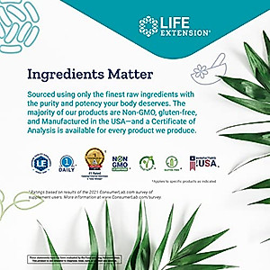 Life Extension Reishi Extract Mushroom Complex - Mushrooms Herbal Supplement for Immune Support – Ganoderma Lucidum Extract - Gluten-Free, Non-GMO, Vegetarian – 60 Capsules