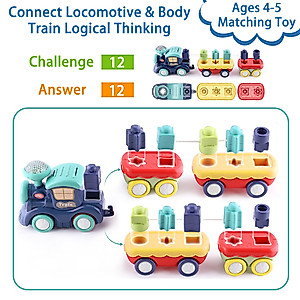iPlay, iLearn Toddler Musical Train Set Toys, Kids First Electric Railway Tracks Playset, Baby Choo Choo Train W/Learning Blocks, Birthday Gifts for 12 18 Month 1 2 3 4 Year Old Boy Girl Infant Child