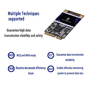 SSD MSATA 120GB Shark Speed Internal Solid State Drive High Performance Hard Drive for Desktop Laptop SATA III 6Gb/s(120 gb, MSATA)