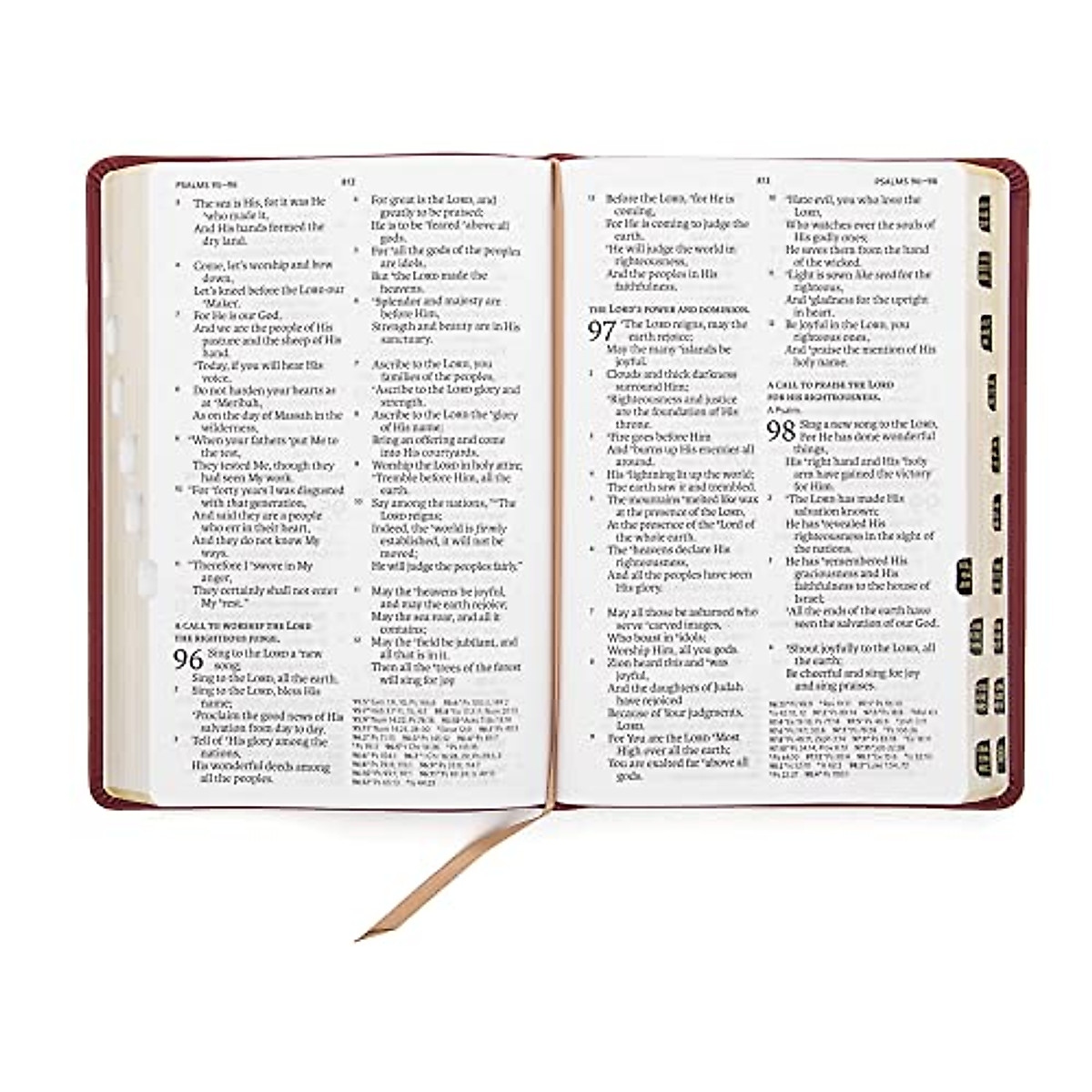 NASB Super Giant Print Reference Bible, Burgundy LeatherTouch, Indexed