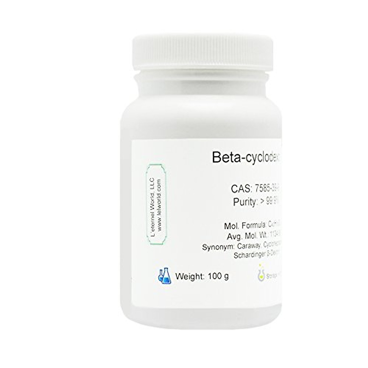 Beta-Cyclodextrin, 99.9% min, Ultra Pure, 100 g, Holiday Sale!