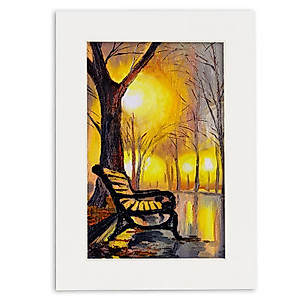 11x14 Mat for 12x16 Frame - Precut Mat Board Acid-Free Textured White 11x14 Photo Matte For a 12x16 Picture Frame, Premium Matboard for Family Photos, Show Kits, Art, Picture Framing, Pack of 1 Mat