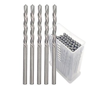 50 Pieces Drywall Cutting Tools 1/8 Inch Guide Point Cutting Bits,HSS65 Drill Bits, Cutting Drywall, Used for with Spiral Saw and Power Tools