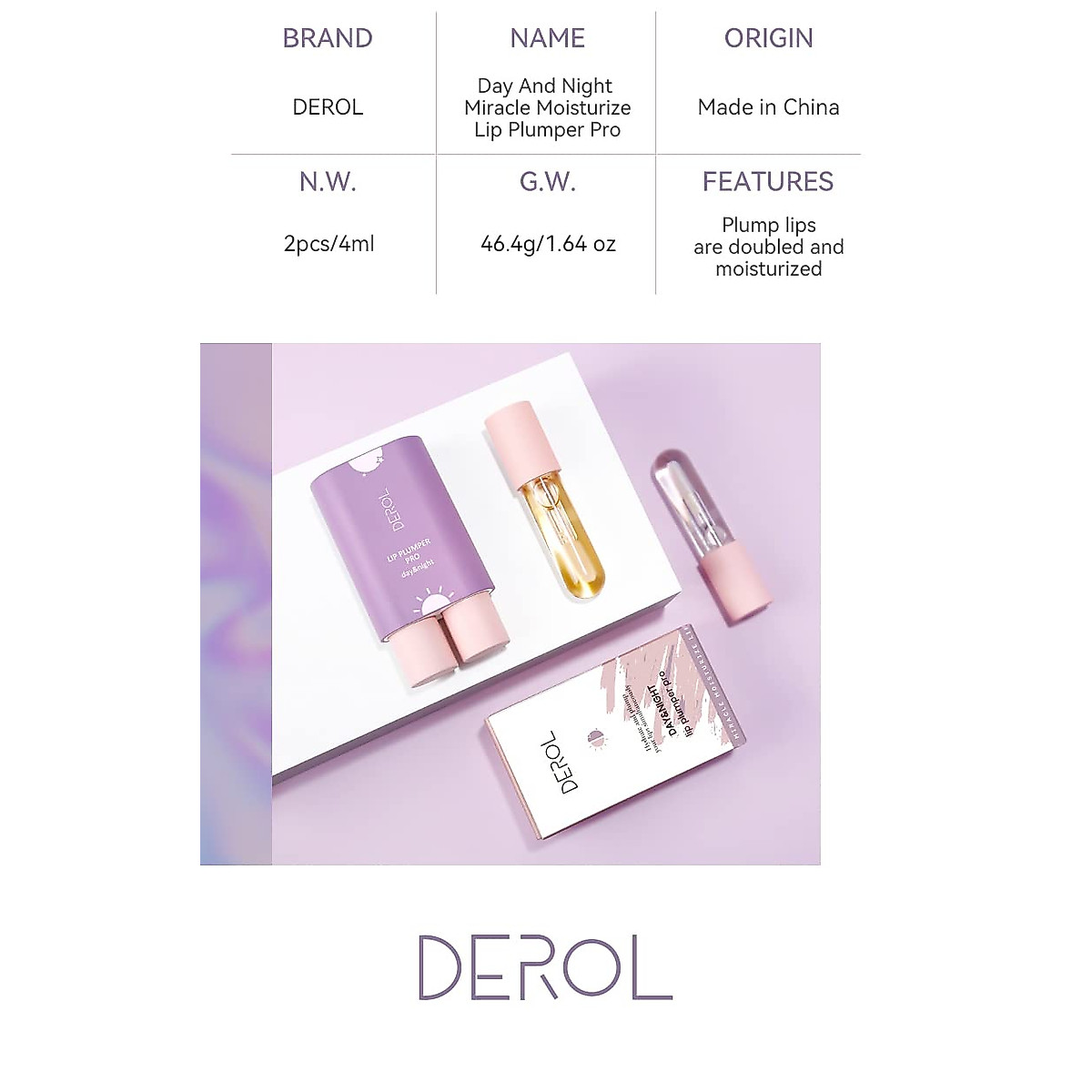 alkcam Lip Plumping, Natural Plumping And Lip Care Serum, Plumping Lip Enhancer, Lip Mask, Beautiful Plumping, Moisturizing And Reducing Fine Lines, Day And Night (A) (Upgraded style)