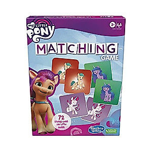 Hasbro Gaming My Little Pony Matching Game for Kids | 1+ Players | Preschool Board Games for Clasroom | Back to School Gifts | Ages 3+
