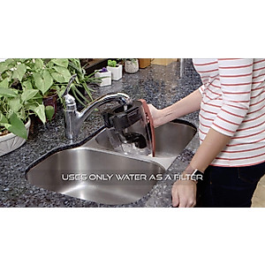 Quantum X Upright Water Vacuum Cleaner - No Filters, Telescopic Body, Pet Vacuum Cleaner and Picks Up Wet Spills, Unique Technology (Rose Gold) (Renewed)