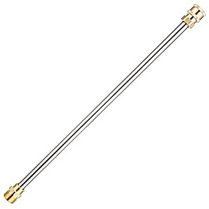 PWACCS Pressure Washer Extension Wand, Universal Lance Extension for Power Washer, Stainless Steel Replacement of Pressure Washing Extended Rod, M22 to 1/4 Inch Quick Connector