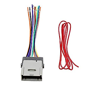 RED WOLF Car Radio Wire Harness Stereo Female +Male Plug Kit Connector Compatible with GM GMC Chevy Silverado Buick Cadillac Pontiac 2002-2007 Model