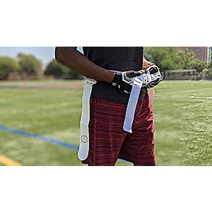 Public Sports Flag Football Belt - 2 Flags - Single (White)