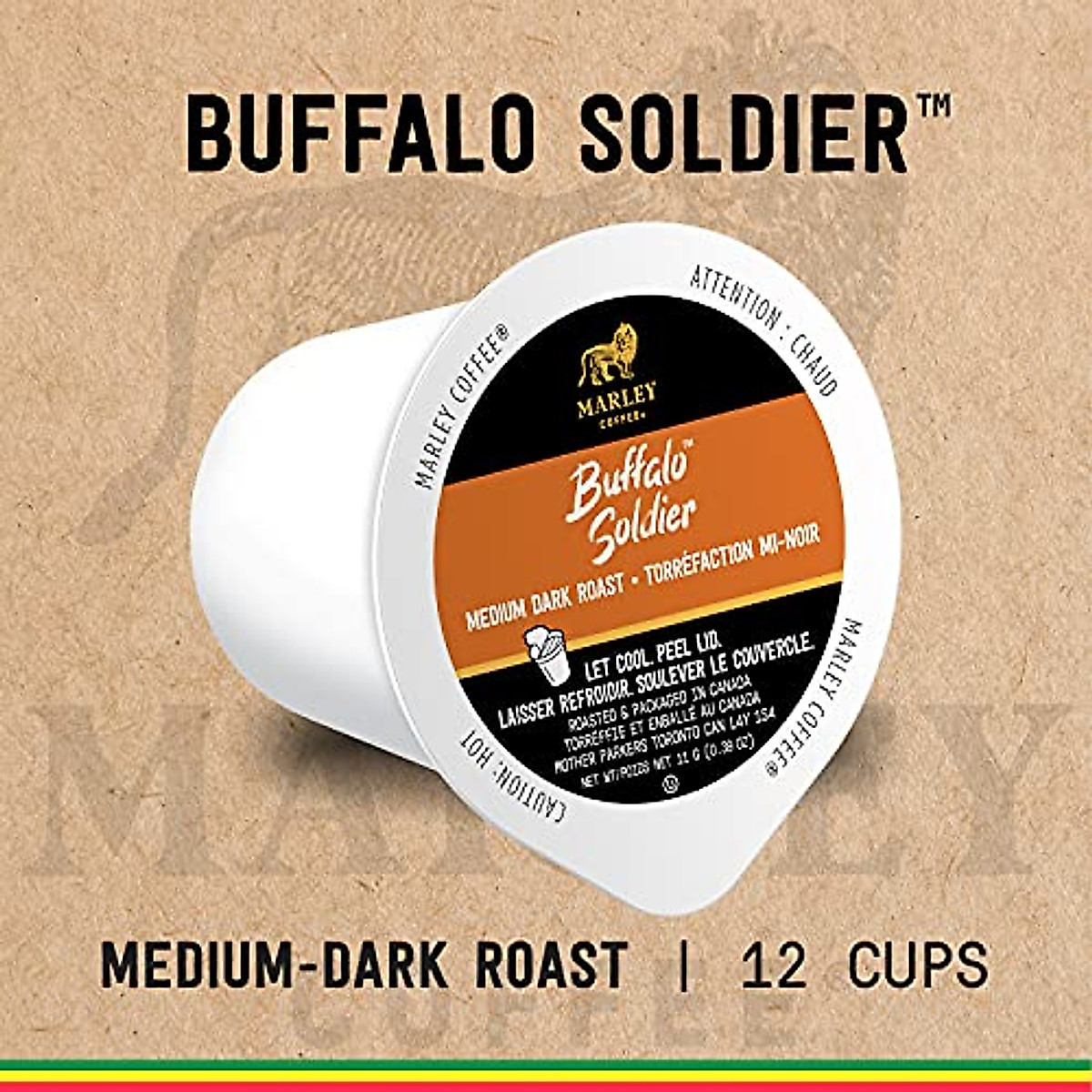 Marley Coffee Variety Pack, Fairtrade Certified Coffee, Keurig K-Cup Brewer Compatible Pods, 12 Count (Pack of 6)