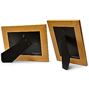 CEDAR CRATE MARKET 1st Wedding Anniversary Picture Frame - 1 Year Anniversary, 1 Year of Marriage, Engraved Wood Photo Frame Fits a 5x7 Horizontal Landscape, Tabletop or Hanging Wedding Frame