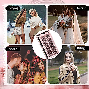 Magnetic Eyelashes Kit - Magnetic Lashes Natural Look From Natural to Gorgeous Styles, Reusable 3D Mink False Eyelashes with Magnetic Eyeliner and Tweezers Easy to Apply, No Glue Needed (12 Pairs)