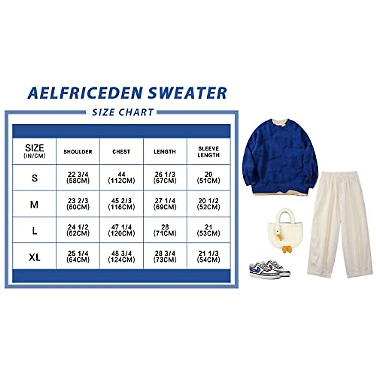 Aelfric Eden Men’s 3D Whale Jacquard Knit Sweater Graphic Printed Sweaters Long Sleeve Casual Oversized Sweater Pullover