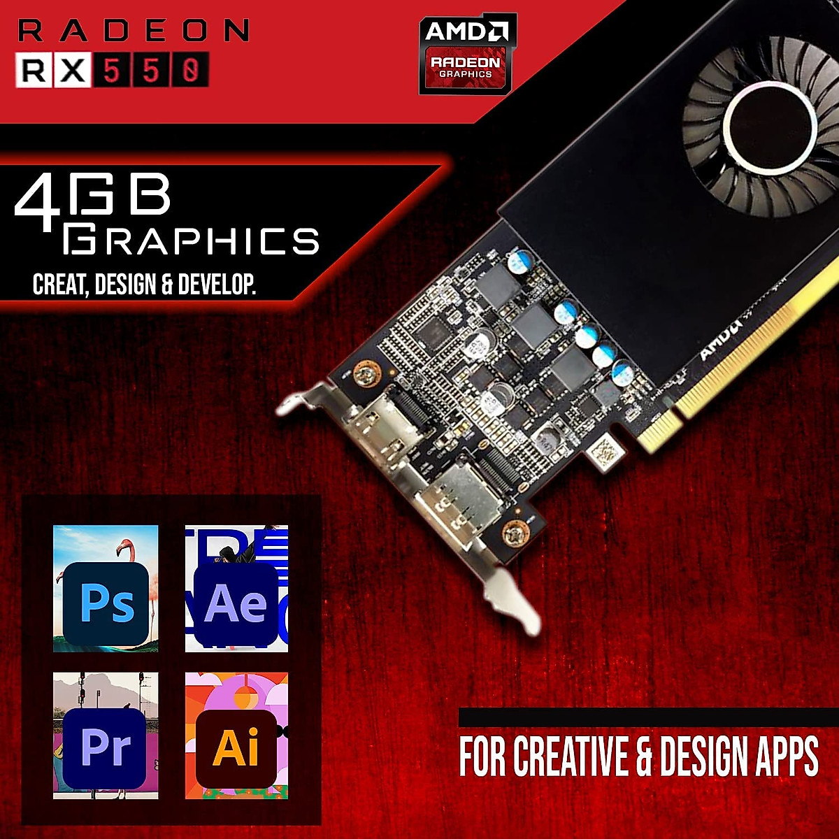 Dell Video Editing CAD OptiPlex 7020 Desktop Computer PC, Intel Core i7-4570 3.2 GHz Processor, 16GB RAM, 480GB SSD (Fast Boot) + 2TB HDD, Graphics RX-550 4GB DDR5, WiFi, Windows 10 Pro (Renewed)