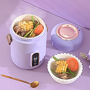 Zerodis Efficient Heating Mini Rice Cooker, Insulated Multifunction Soup Porridge Stewpot with Smart Reservation Function ()