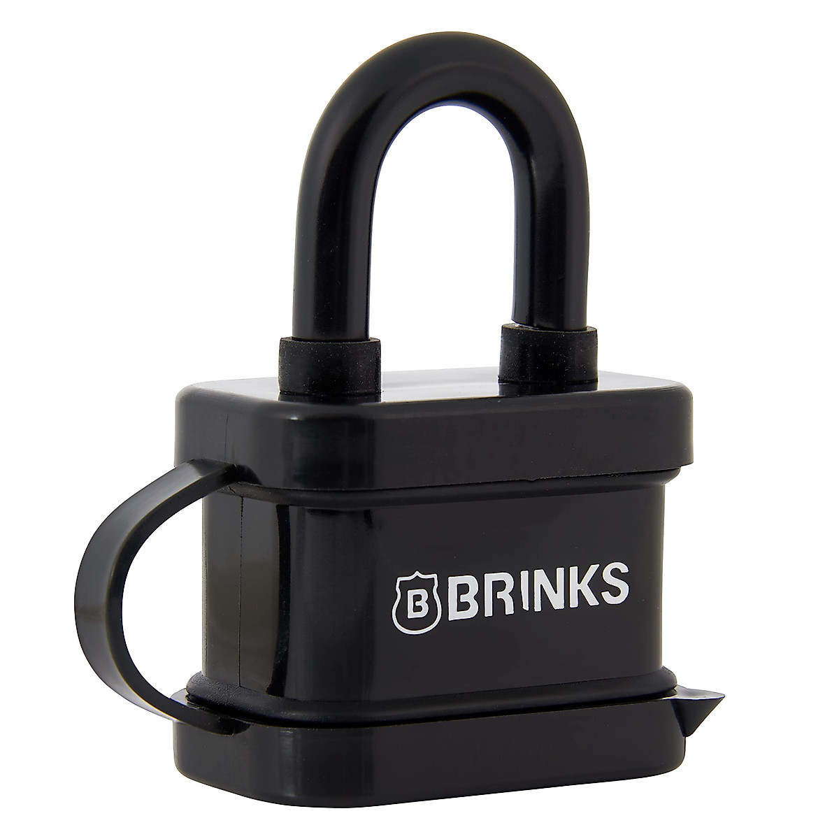 BRINKS - 40mm Laminated Steel Weather Resistant Padlock, 3-Pack - Vinyl Wrapped and Chrome Plated with Hardened Steel Shackle