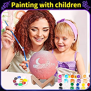 Paint Your Own Moon Lamp Kit, Gifts for Kids DIY 3D Moon Light Cool Galaxy Lamp for Teens Boys Girls, Arts & Crafts Kit Art Supplies for Kids, Arts and Crafts for Kids Ages 8-12 Birthday Gifts