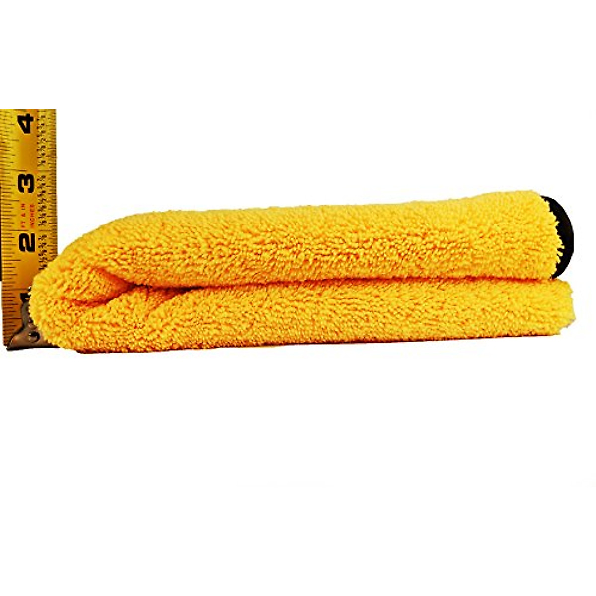 Kleen Freak Car Washing Drying Towel Large Microfiber Gold (24 in. x 36 in.) Plus Car Wash Microfiber Chenille Mitt Large Lime Green (10 in. x 8 in.) Detailing Quality