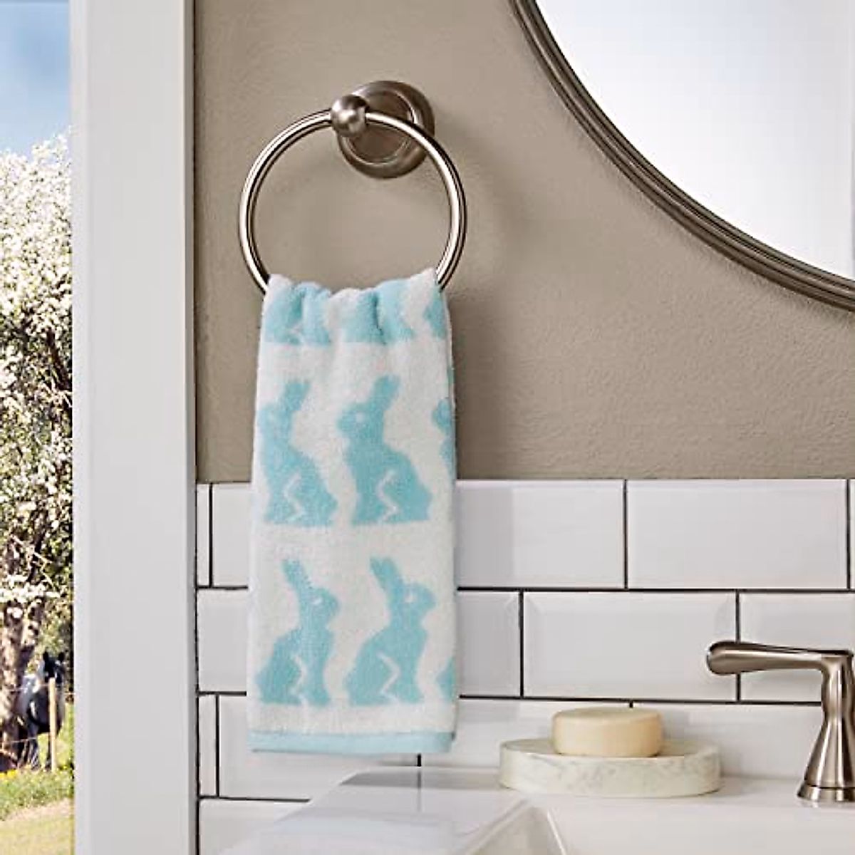 SKL Home Seasonal Jacquard Hand Towel Gift Set, 6 Count, Multicolored