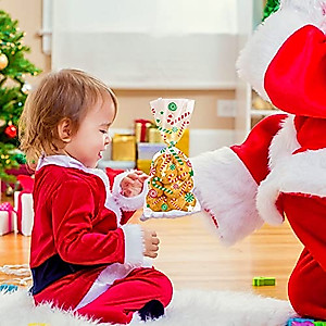 JOICEE 120PCS Christmas Cellophane Candy bags, Xmas Cello Treat Goody Bags with Ties for Christmas Holiday Party Favors