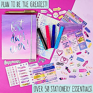 STMT DIY Bullet Journaling Kit for Girls Ages 8+ - Planner, Notebook, Stationery Set