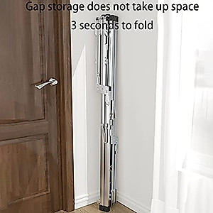 AKDXM Portable Drying Rack Foldable Bold Stainless Steel Hanger Adjustable Large-Capacity Metal Hanger Windproof Hook Suitable Indoor Outdoor Simple Clothes Poles,120 to 160x75x1400cm