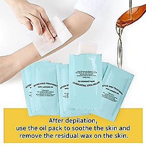 Waxing Kit Wax Warmer for Hair Removal at Home Waxing Kit for Women Include Milk Wax Beans & Waxing Sticks & Wax Warmer Collars