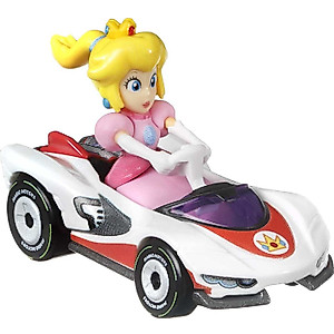 Hot Wheels Mario Kart Toy Vehicle 4-Pack, Collectible Set of 4 Fan-Favorite Characters Includes First-Appearance Orange Shy Guy