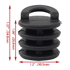 XtremeAmazing Pack of 10 Kayak Marine Boat Scupper Stoppers Plugs Bungs Replacement for Kayak Canoe Boat Drain Holes