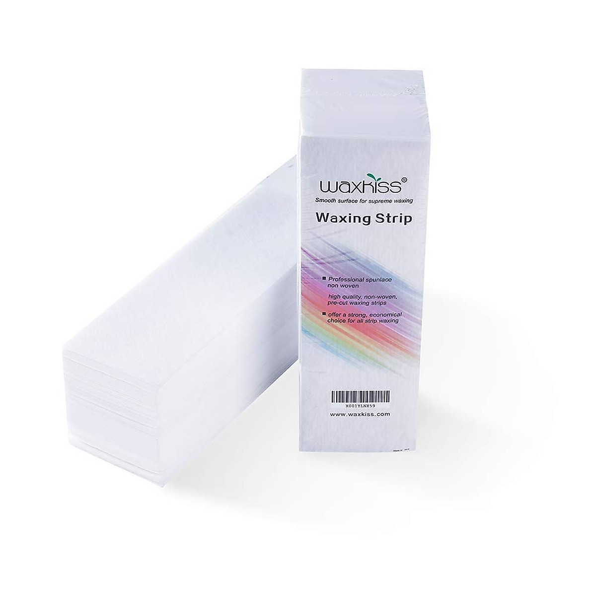 Waxkiss Beauty Non Woven Body and Facial Wax Strips Large 2.7×7.9 Hair Removal 200Pcs Epilating Strips