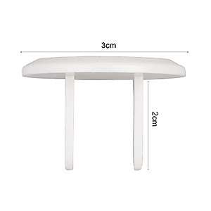 Clear Plastic Outlet Covers, 12 Pack Shock Prevention Child Safe Easy Install Electrical Protector Safety Improved Baby Outlet Plug Covers (White)