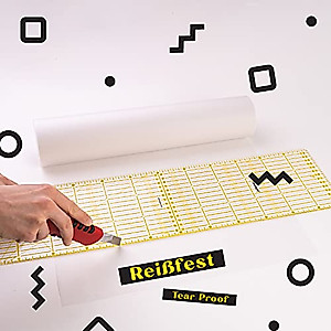 Tritart White Tracing Paper Roll 16 inch x 164 feet - 50 g/m² Sewing Pattern Paper for Ink, Pencil & Markers - Trace Paper for Sewing&Dressmaking - Sketch & Drafting Paper roll - Sewing Tracing Paper