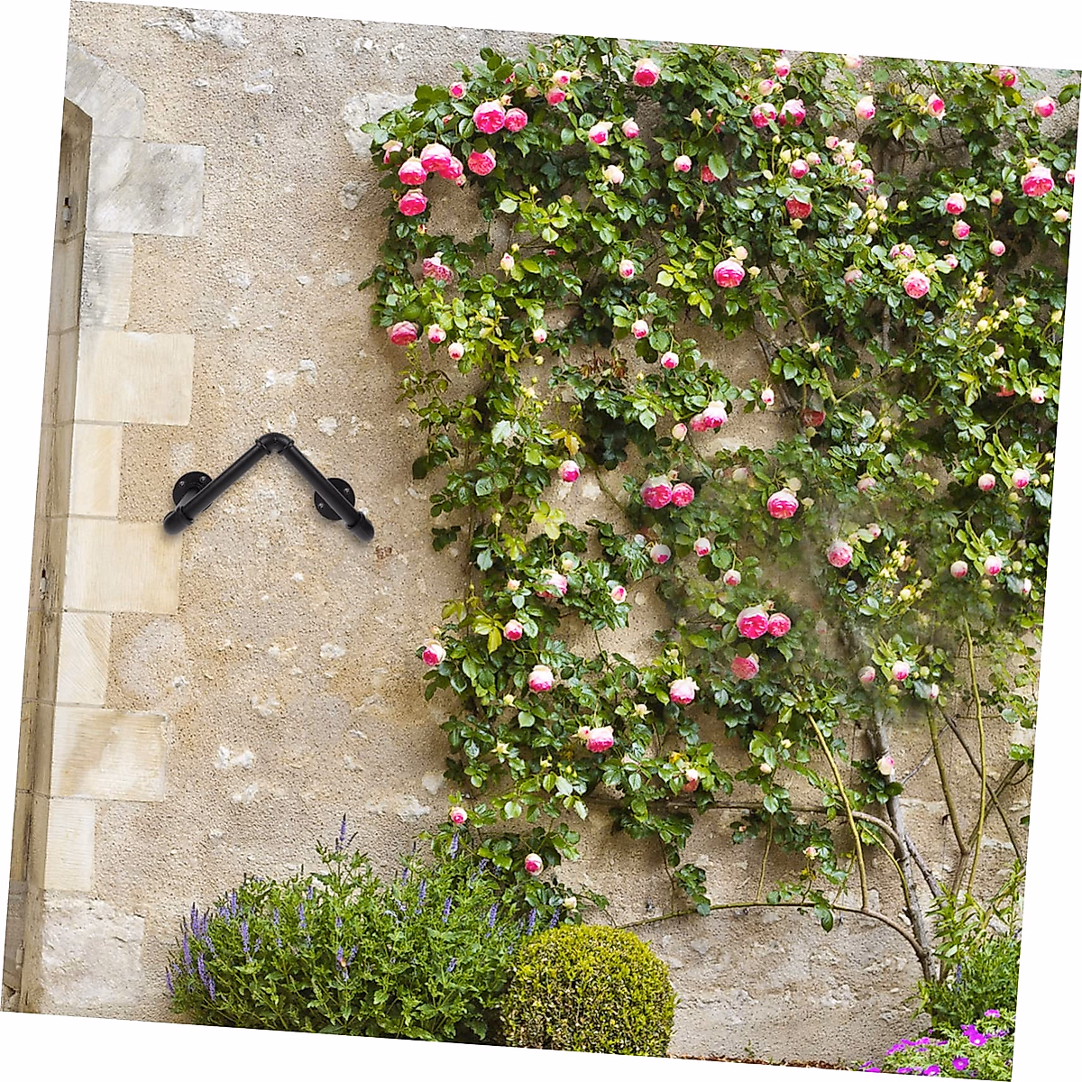 2 Sets Wall Mount Hanging Rack Towel Rack Industrial Towel Rack Hanging Towel Holder Multi-functional Storage Rack Towel Organizer Holder Storage Holder Retro Rack