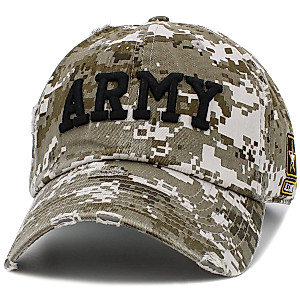 KBARMY-023 DIGI-CIT US Army Official Licensed Premium Quality Vintage Distressed Veteran Military Star Baseball Cap