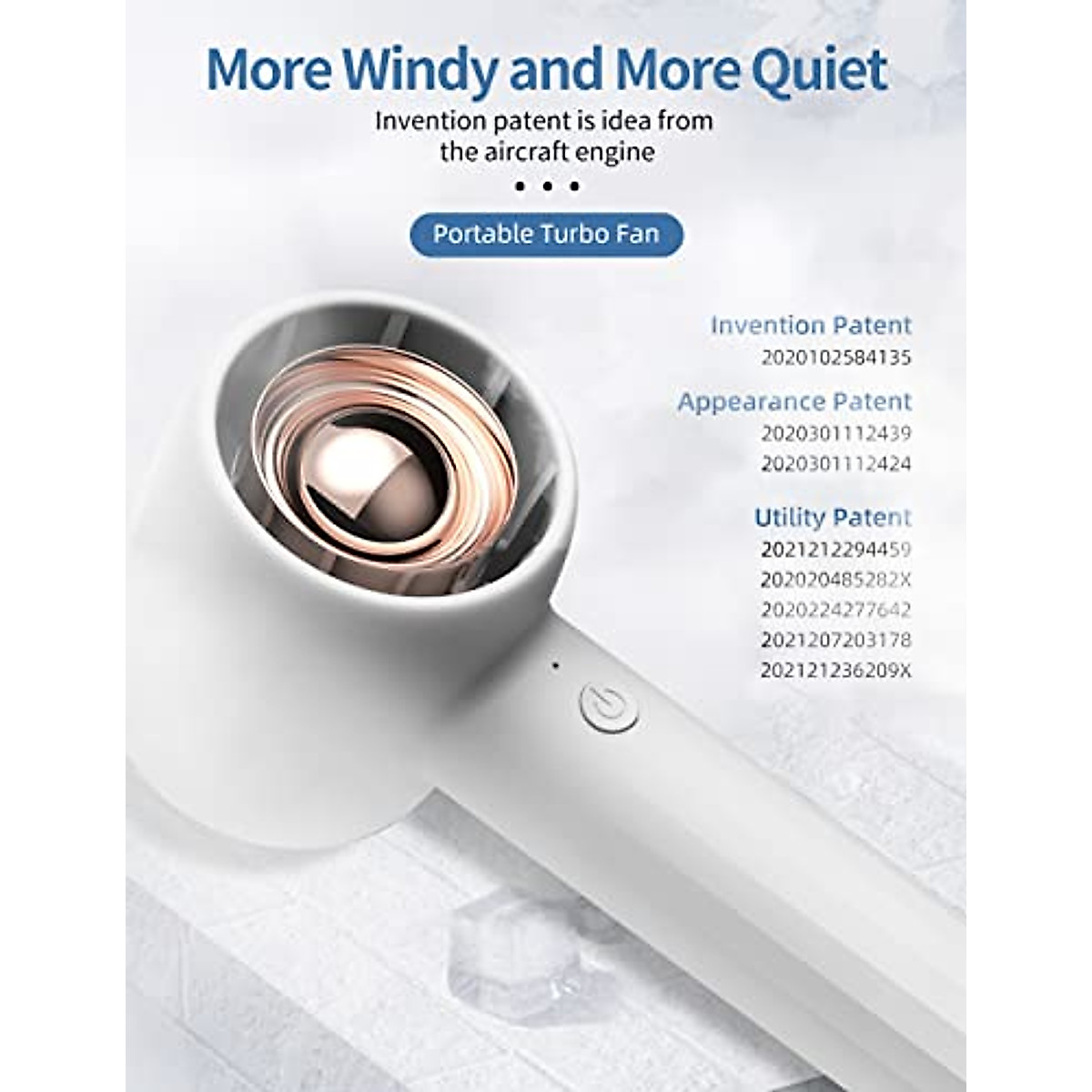 KENSUKA Portable Handheld Fan with Aromatherapy HA1, Personal USB Rechargeable Mini Turbo Fan with 3 Speed Adjustable and Desk Base, Pocket Hand Fans for Women, Travel, Makeup, Outdoor, Indoor.