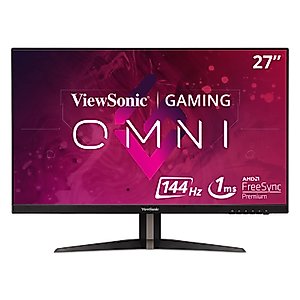 ViewSonic VX2768-2KP-MHD 27 Inch 1440p 1ms 144Hz IPS Gaming Monitor with FreeSync Premium, Eye Care, HDMI and DisplayPort
