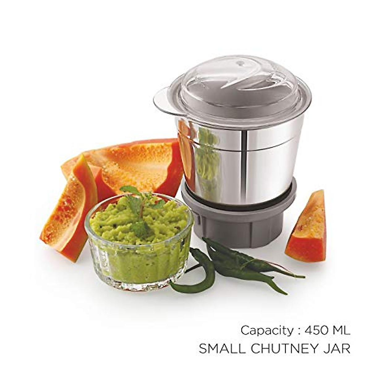 BOSS Excel Pro 3-Jar Mixer Grinder Kitchen Grinding Genius 750 Watt Powerful Motor, 3 Variable Speed with Incher, 110V