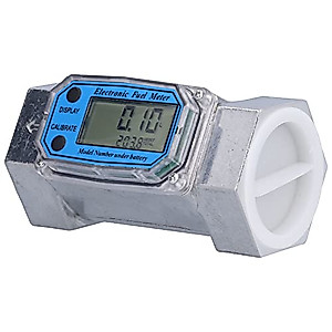 Ozgkee Turbine Flow Meter Electronic Digital Fuel Liquid Water Gas Oil Flowmeter 2in 2.3V to 3.3V