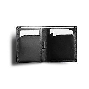 Bellroy Note Sleeve, Slim Leather Wallet, RFID Editions Available (Max. 11 Cards and Cash) - Black