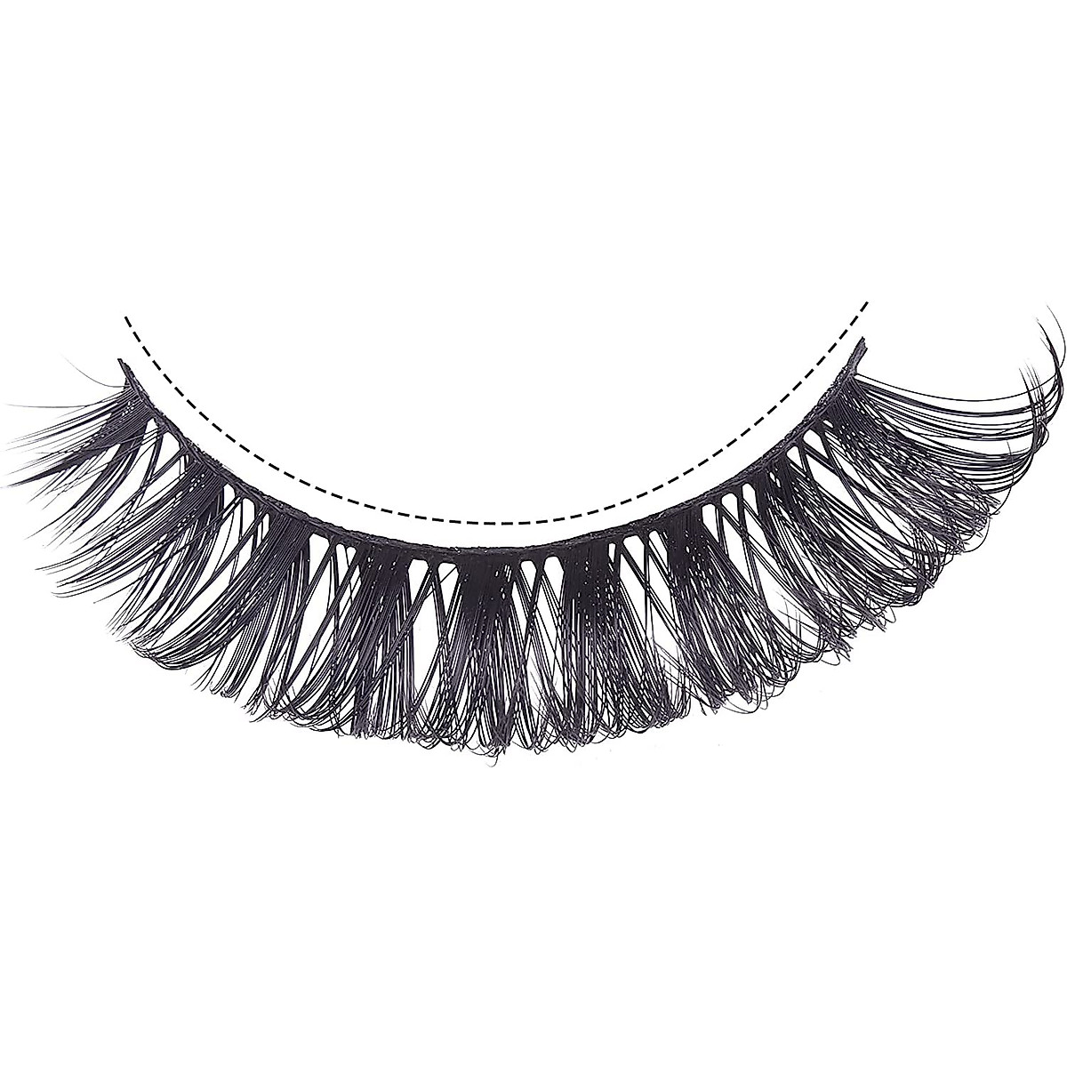 DALAETUS False Eyelashes, 10 Pairs Pack Russian Strip Lashes Natural Wispy Fluffy Lashes 3D Effect Fake Eyelashes