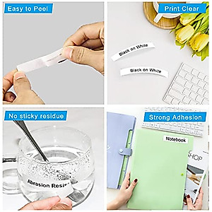 BOYEEZON for Brother PT-65 Label Maker Tape Refills MK-231S