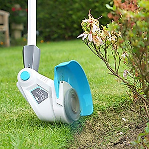 40V Cordless String Trimmers Kit Lightweight Grass Trimmer & Edger Weed Trimmer Alu Foldable Shaft for Garden, Including 6 Spare Blades, 1pc Battery & Charger