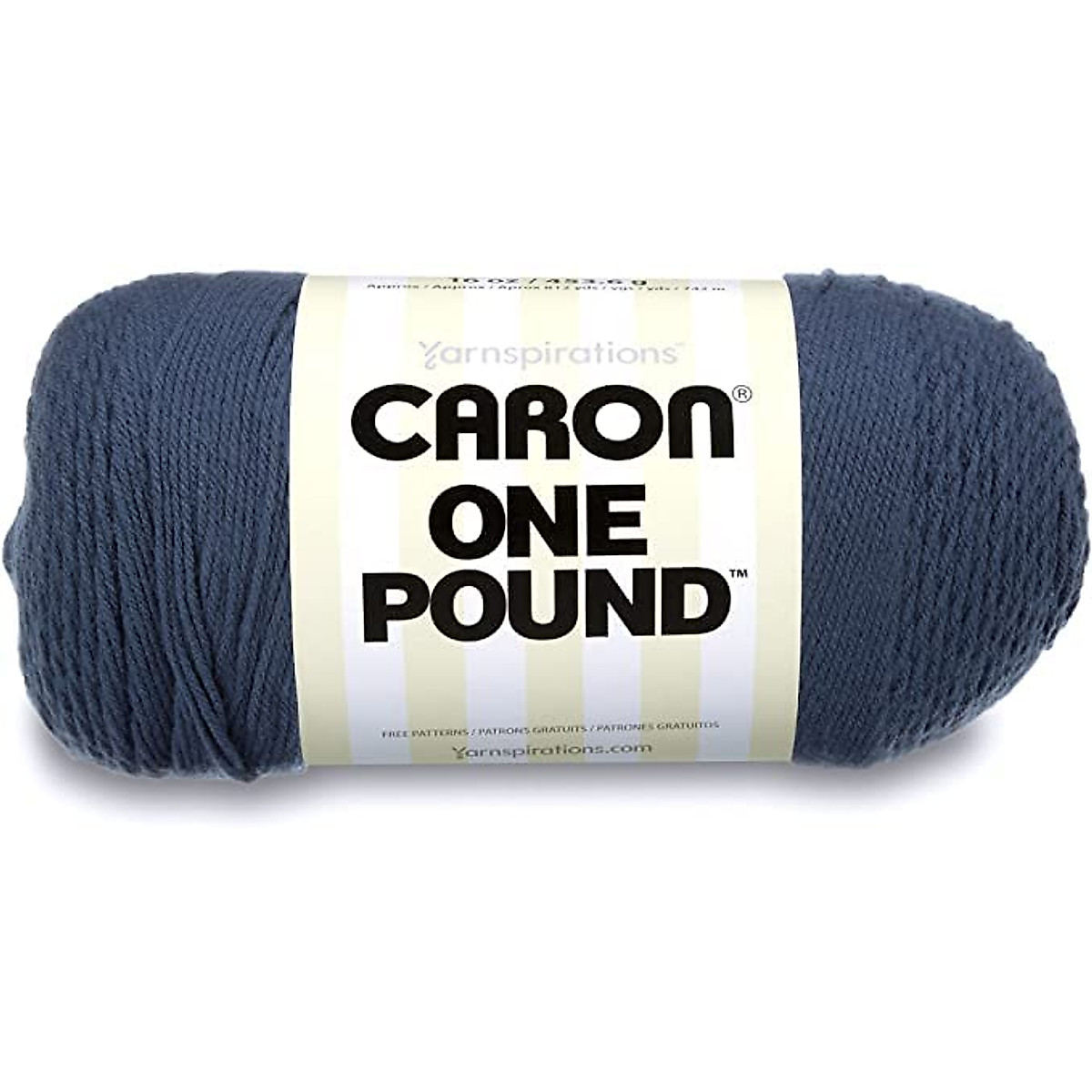 Caron One Pound Cape Cod Blue Yarn - 2 Pack of 454g/16oz - Acrylic - 4 Medium (Worsted) - 812 Yards - Knitting, Crocheting & Crafts